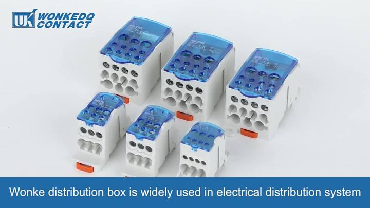1Pc UKK500A UKK-500A Junction 1 In 11 Out Universal Wire ขั้วต่อไฟฟ้า Din Rail Terminal Block ...