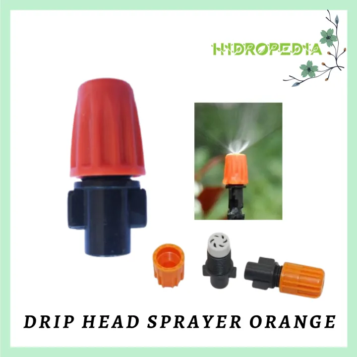 DRIP HEAD SPRAYER ORANGE - Nepel Hidroponik - Alat Fertigasi Hidroponik ...