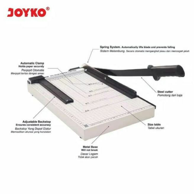 Paper Cutter / Pemotong Kertas Joyko PC-2638 Ukuran F4 | Lazada Indonesia