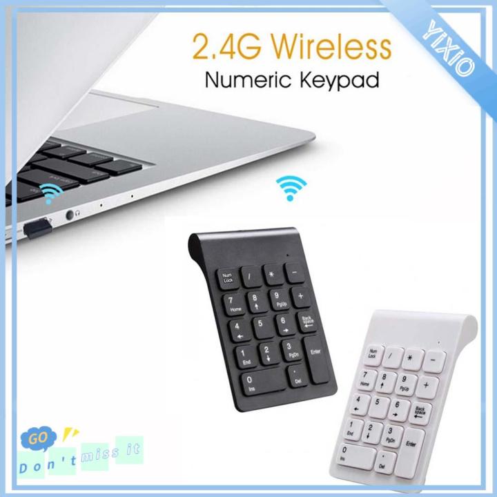 Portable 2.4G Wireless Digital Keyboard USB Number Pad 18 Keys Mini ...