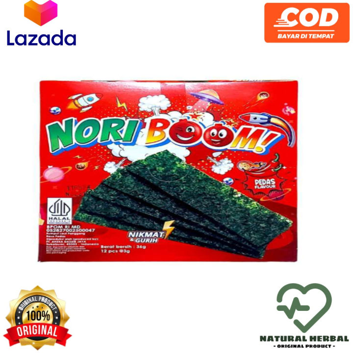 NORI BOOM RUMPUT LAUT LIMA RASA | SNACK RUMPUT LAUT | Lazada Indonesia
