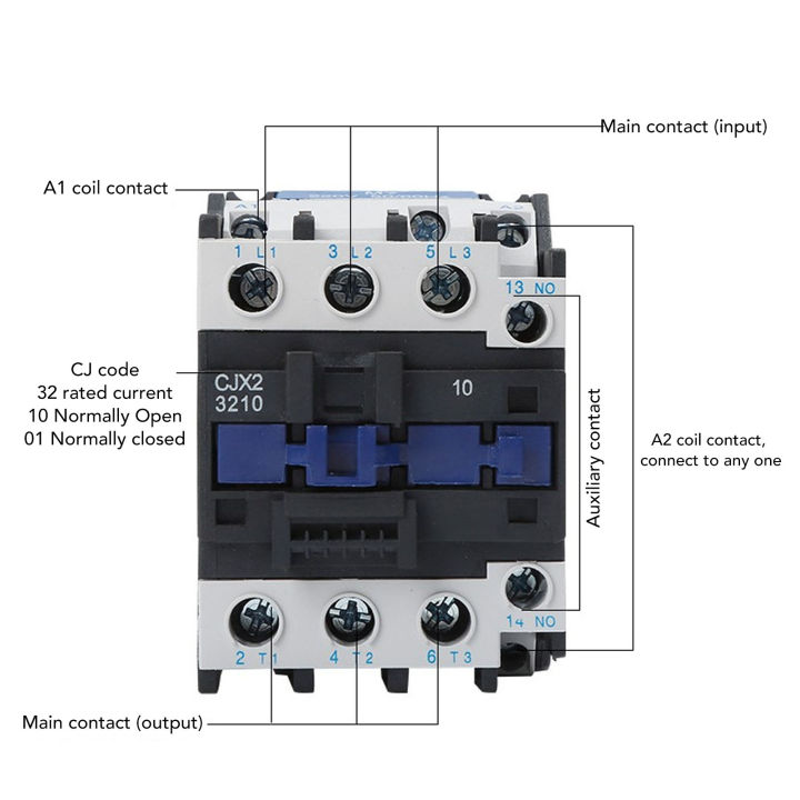 AC Contactor 32A Industrial Power Contactor 3 Pole 3 Phase for ...