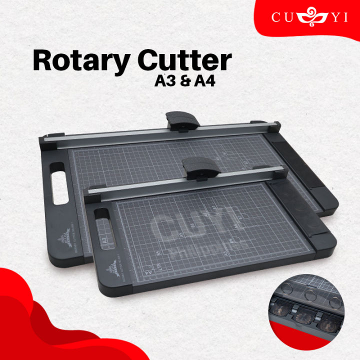 CUYI JELESI Rotary Cutter 3 Way A3 // A4 size Paper Cutter | Lazada PH