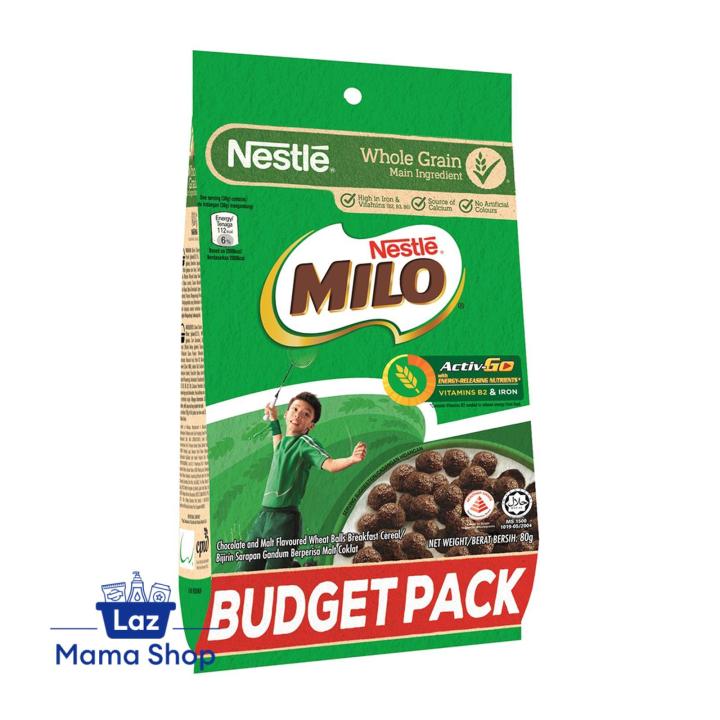 Milo Cereal With Whole Grain Pouch 70G Cereal (Laz Mama Shop) | Lazada ...