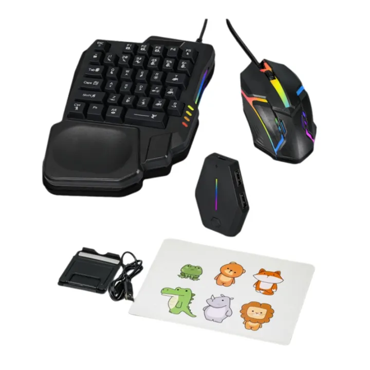 HomeFix Wise-For 35Key Ergonomics RGB Gaming Keyboard +Keyboard and ...
