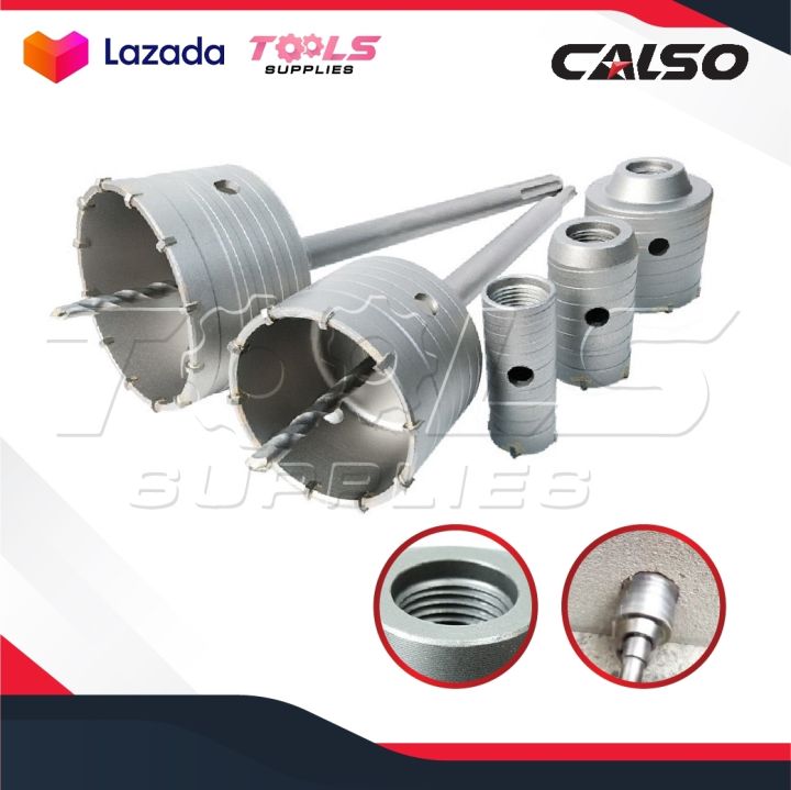 CALSO โฮลซอเจาะคอนกรีต ดอกโฮลซอเจาะปูน ติดคาร์ไบด์ แกน SDS Plus ใช้กับ ...