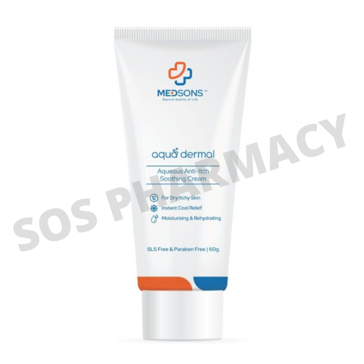 Medsons Aqua Dermal Aqueous Anti-Itch Soothing Cream (60g) | Lazada