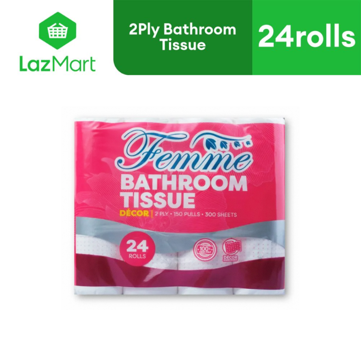 Femme Décor 2 Ply Bathroom Tissue 24 Rolls | Lazada PH