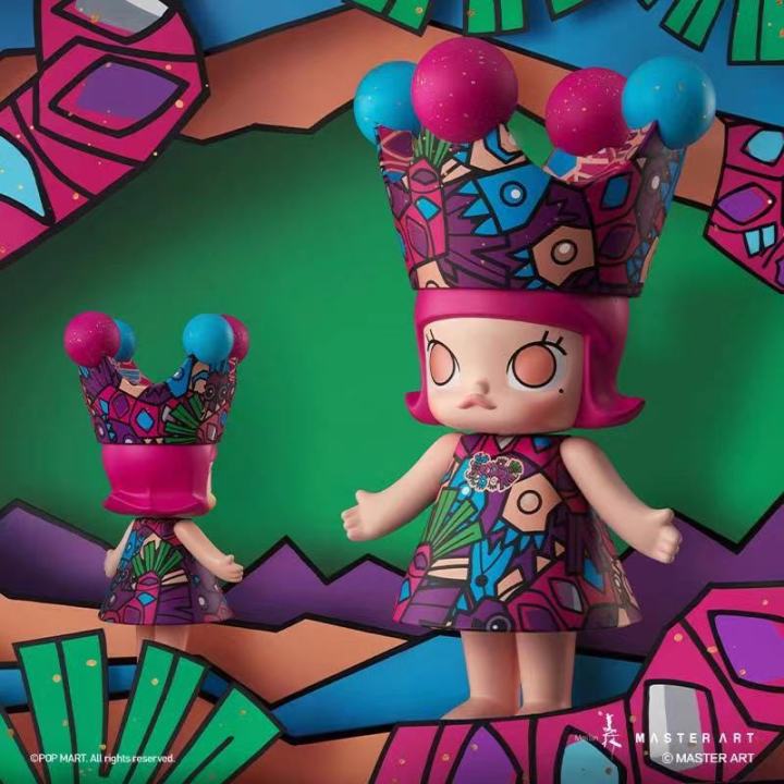 POPMART Pop mart Mega royal molly 400％ Merrill Lynch Jiachen Hand-Made ...