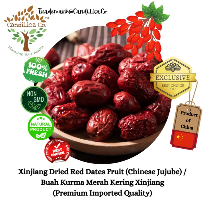 Xinjiang Red Dates (Jujube) | Kurma Merah Kering China | CandiLica Co ...
