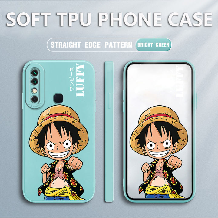 เคสโทรศัพท์ เคส Tecno Spark 4 Case Luffy สแควร์ซอฟต์ซิลิคอนฟูลเฮาส์ ...