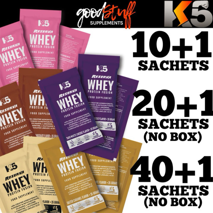 K5 Reserva Whey Protein 10 and 20 sachets | Protein with Creatine ...
