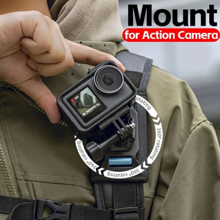 360 Rotation Bag Backpack Shoulder Strap Mount Holder for GoPro Hero 13 ...