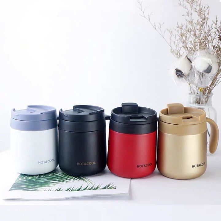 Mark Cup 304 Stainless Steel Mug Office Coffee Cup With Handle ...