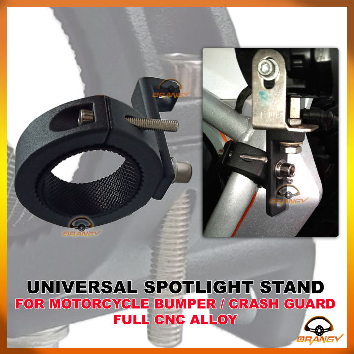 Universal Mount Spotlight Stand Clamp for Motorcycle Bumper / Bumper ...