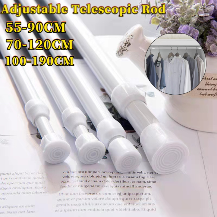 HIONE Telescopic rod adjustable curtain rod bathroom shower telescopic ...