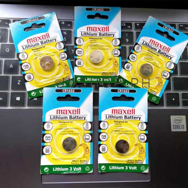 Original Maxell CR1632 Lithium Battery 3V Per Piece | Lazada PH