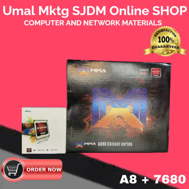 MMA A88X + 7680 BUNCLE (MOTHERBOARD AND PROCIE) | Lazada PH