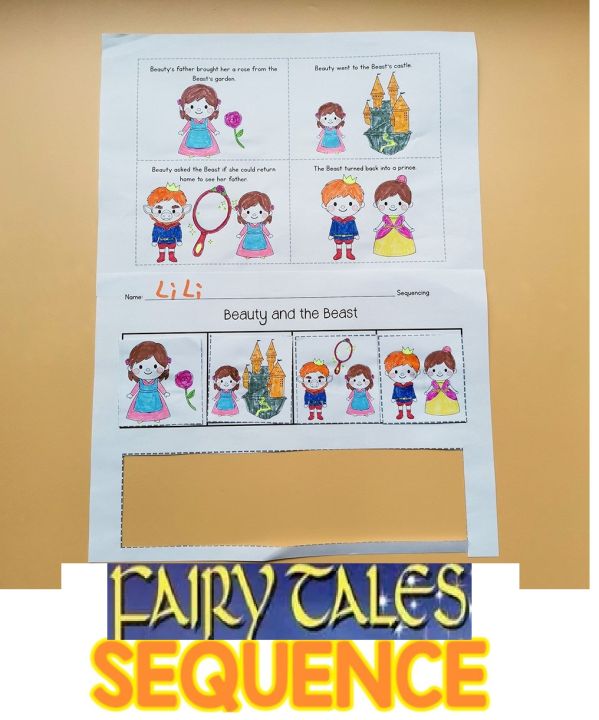 Fairy Tales Story Sequencing 36 pages kid activities preschool ...