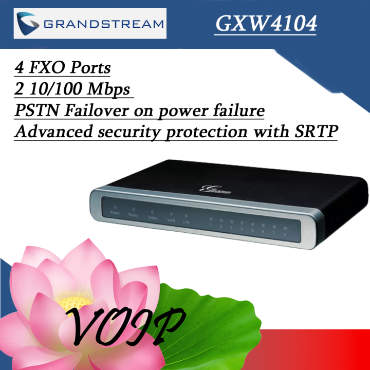 Grandstream GXW4104 - 4 Port FXO Analogue VoIP Gateway (VAT INC PRICE) | Lazada PH