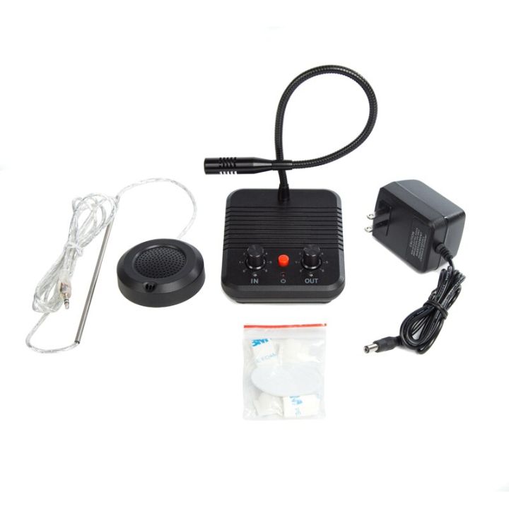 110-240V Dual-Way Bank Station Window Counter Intercom Speaker System ...