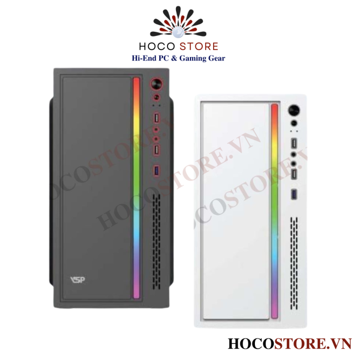 Vỏ Case Máy Tính Văn Phòng VSP V206: Tối Ưu Hóa Với LED RGB và USB 3.0 | Hoco Store PC | Lazada.vn