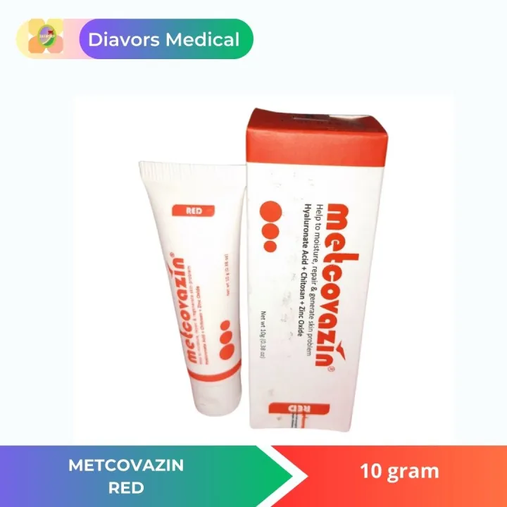 Metcovazin Red Ointment Cream 10/25g - Pengobatan Luka Infeksi ...