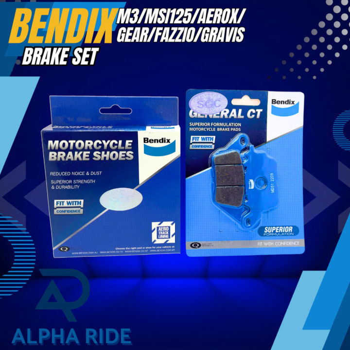 Quality Bendix Brake Set FOR Soul I i125 Mio Sporty Mio Gear Gravis ...
