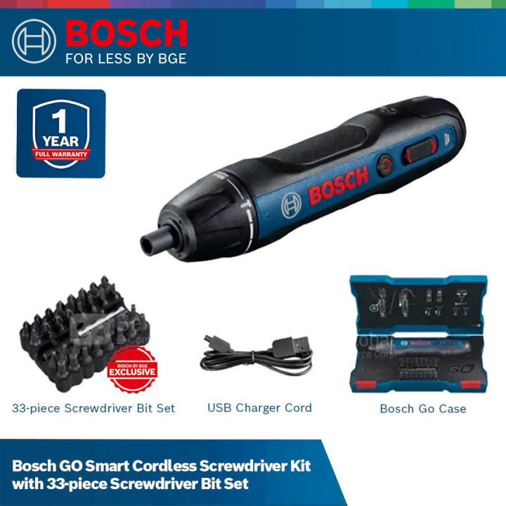 ALL NEW Bosch GO Smart Cordless Screwdriver Kit | Lazada PH