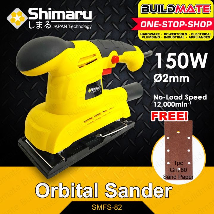 SHIMARU Japan Wood Orbital Sanding Finish Sander 150W 90x182mm SMFS82 ...