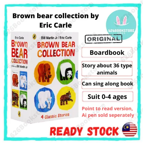 [626Book] Brown Bear Collection Genuine Series 4 Book In One Box Brown ...