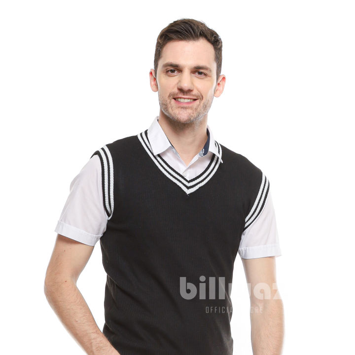 Billwaz | Rompi Rajutan Pria Polos Sederhana dan Bergaya | Hitam ...