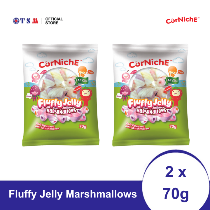 CORNICHE MARSHMALLOWS FLUFFY JELLY 70G X 2 PACKS | Lazada