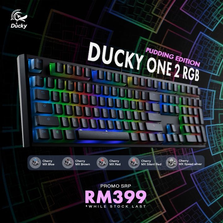 Ducky One 2 RGB Pudding Edition RGB LED Double Shot PBT Full Size ...