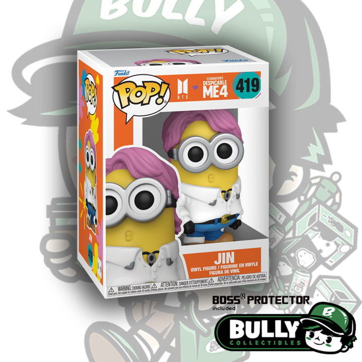 Funko POP! Rocks: Despicable Me 4 Minion x BTS - Jin 419 With Boss ...