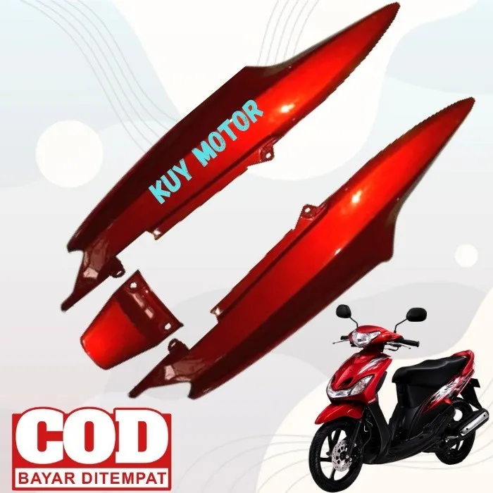 Body Belakang Dan Tutup Mio Sporty Smile Tahun 2007 - 2012 Merah Marun ...