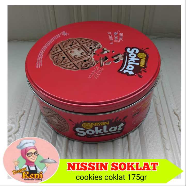 Nissin Soklat biskuit cookies coklat kemasan kaleng 175gr | Lazada ...