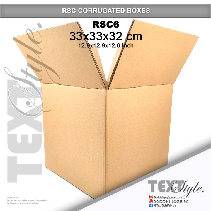 Textstyle Corrugated Box RSC Box RSC6 (4 Gallons Box) Alcohol Box ...