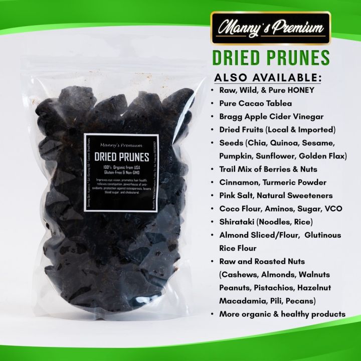 Pitted Dried Prunes (Organic Unsweetened from USA) Exp.Date: 27Dec2024 ...