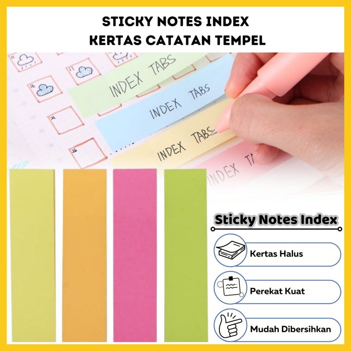 Sticky Note Index 76x76MM 100Lembar / Kertas Catatan Kecil Untuk ...