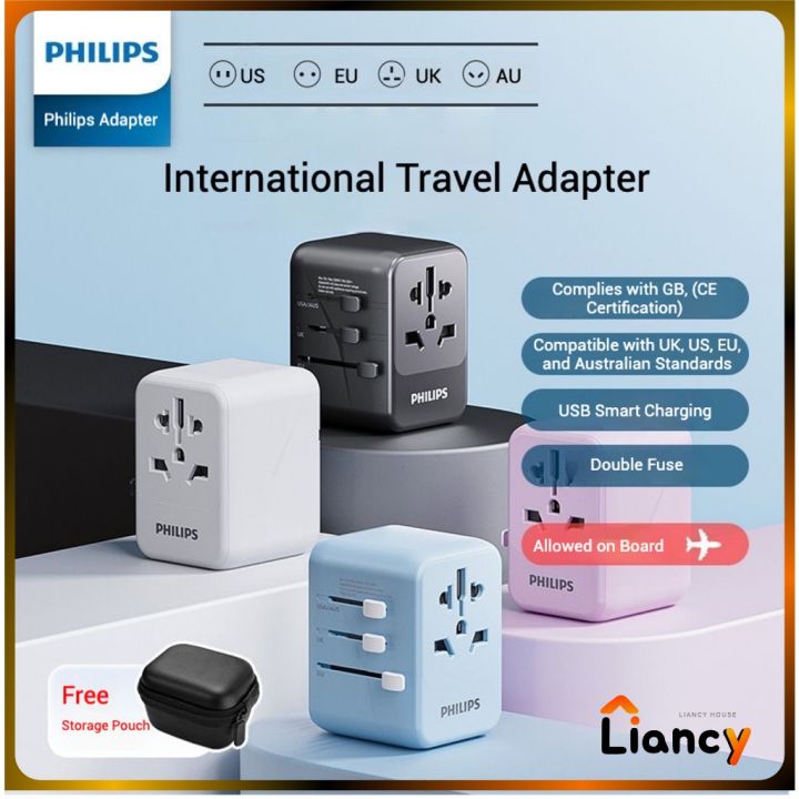 🇸🇬🔥Travel Adapter Universal Type C USB Plug Adapter Power International ...
