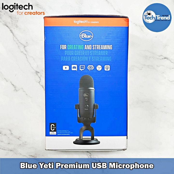 (Logitech) Blue Yeti Premium USB Microphone ไมโครโฟน USB รูปแบบ 4 ขั้ว ...