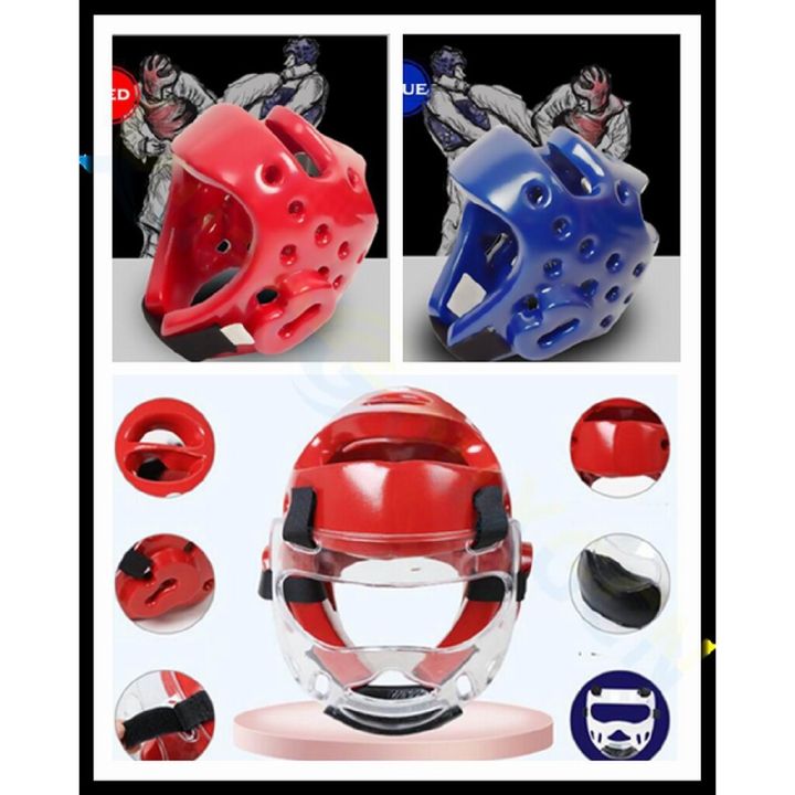 Adult & Kid Taekwondo Headguard Helmet Karate Boxing Sanda Mask ITF ...