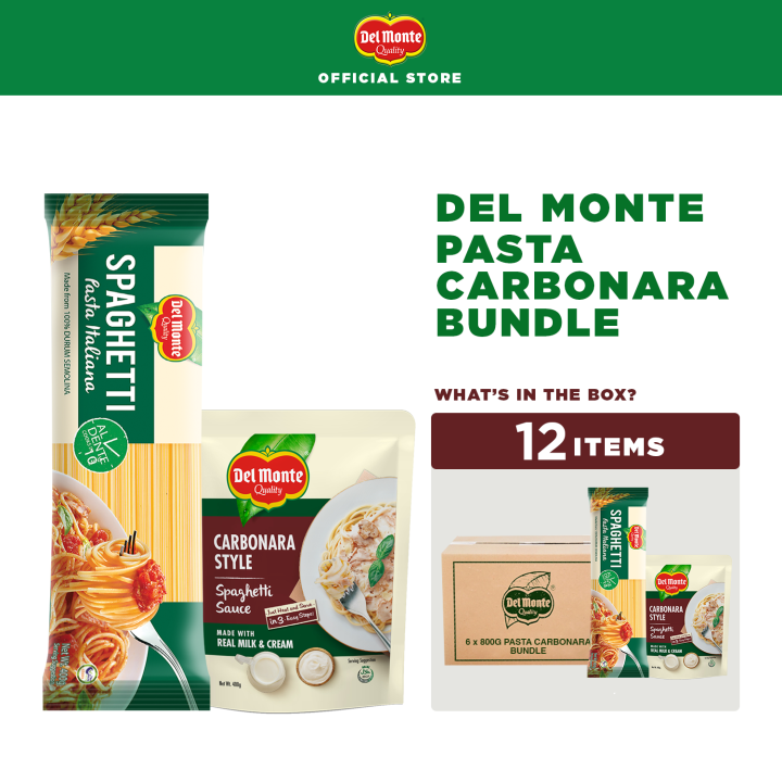 DEL MONTE Carbonara Family Day Bundle x 12 Items (Del Monte Carbonara ...