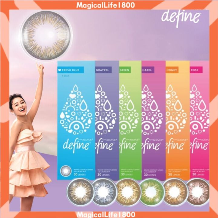 ACUVUE Define Fresh 1 Day Daily Disposable Cosmetic Color Contact Lens ...