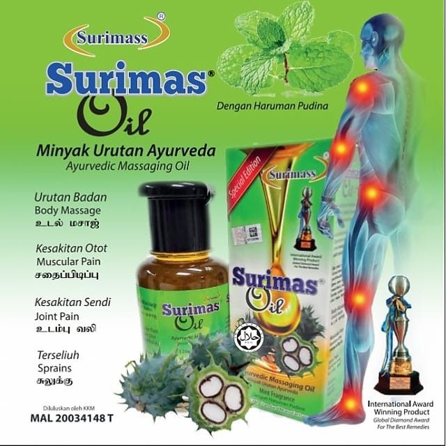 SURIMAS AYURVEDIC MASSAGING OIL 100ML | Lazada