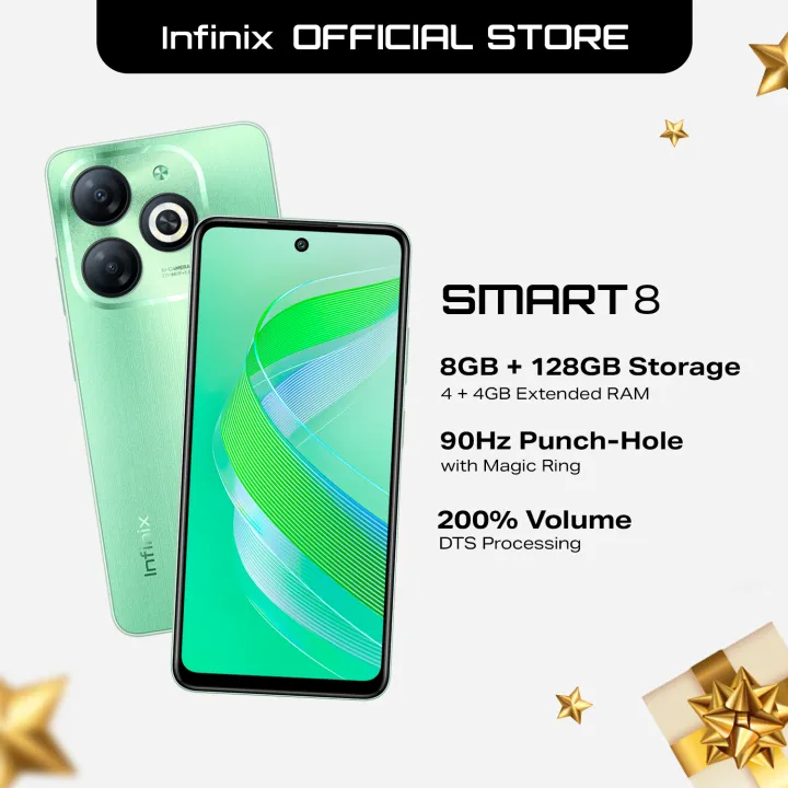 [NEW] Infinix Smart 8 cellphones sale 2024 original Android Smart Phone ...