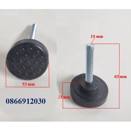 chân tăng chỉnh, chân tăng đưa, bu lông tăng chỉnh M10x50 D50 | Lazada.vn