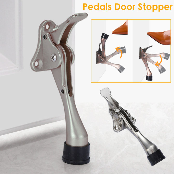 Adjustable Pedals Door Stopper Heavy Duty Mute Zinc Alloy Door Stops ...
