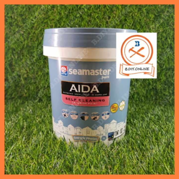 Part 1~# 1 Liter-Seamaster Paint AIDA Self Cleaning for Exterior Wall ...
